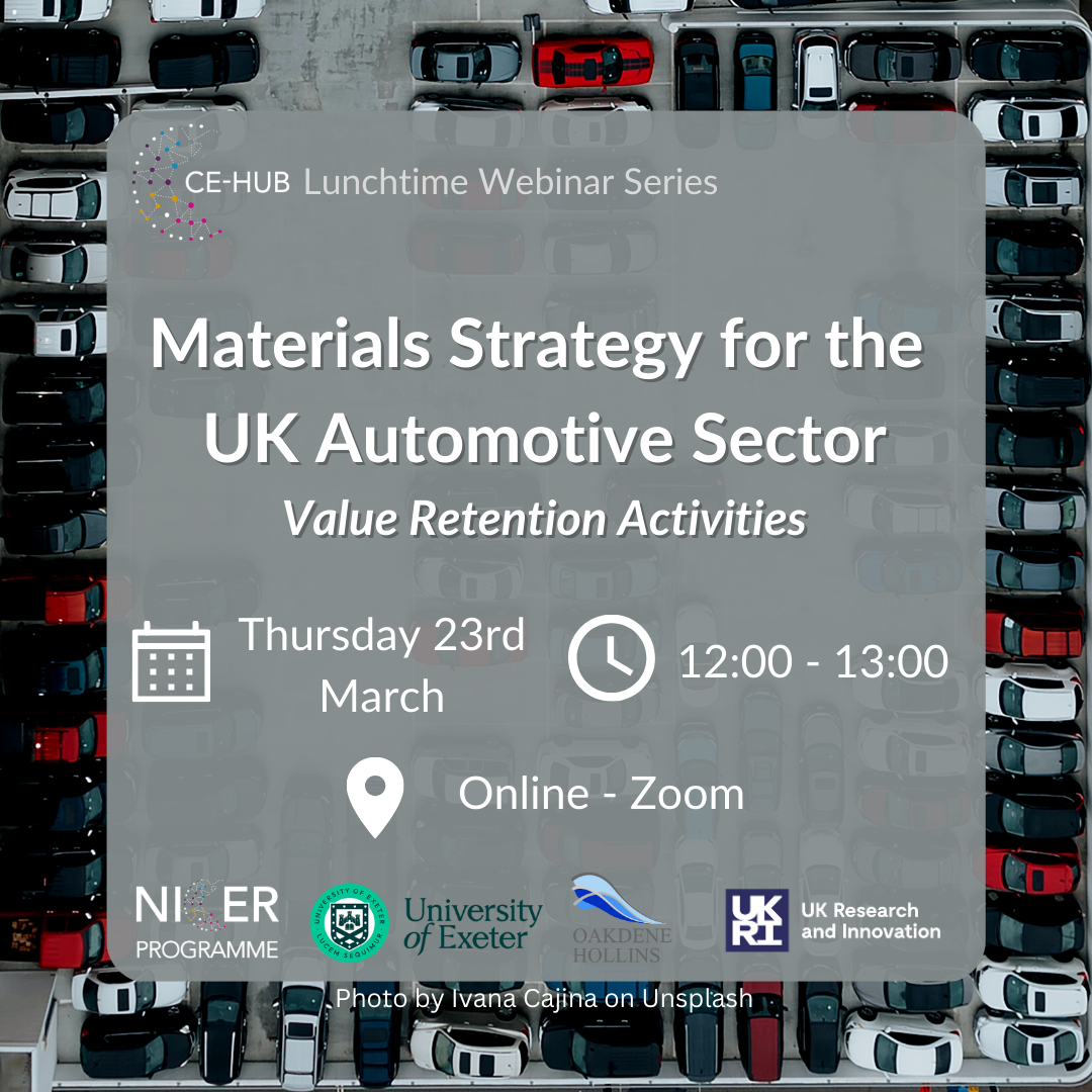 Materials Strategy for the UK Automotive Sector - CE-hub Lunchtime ...
