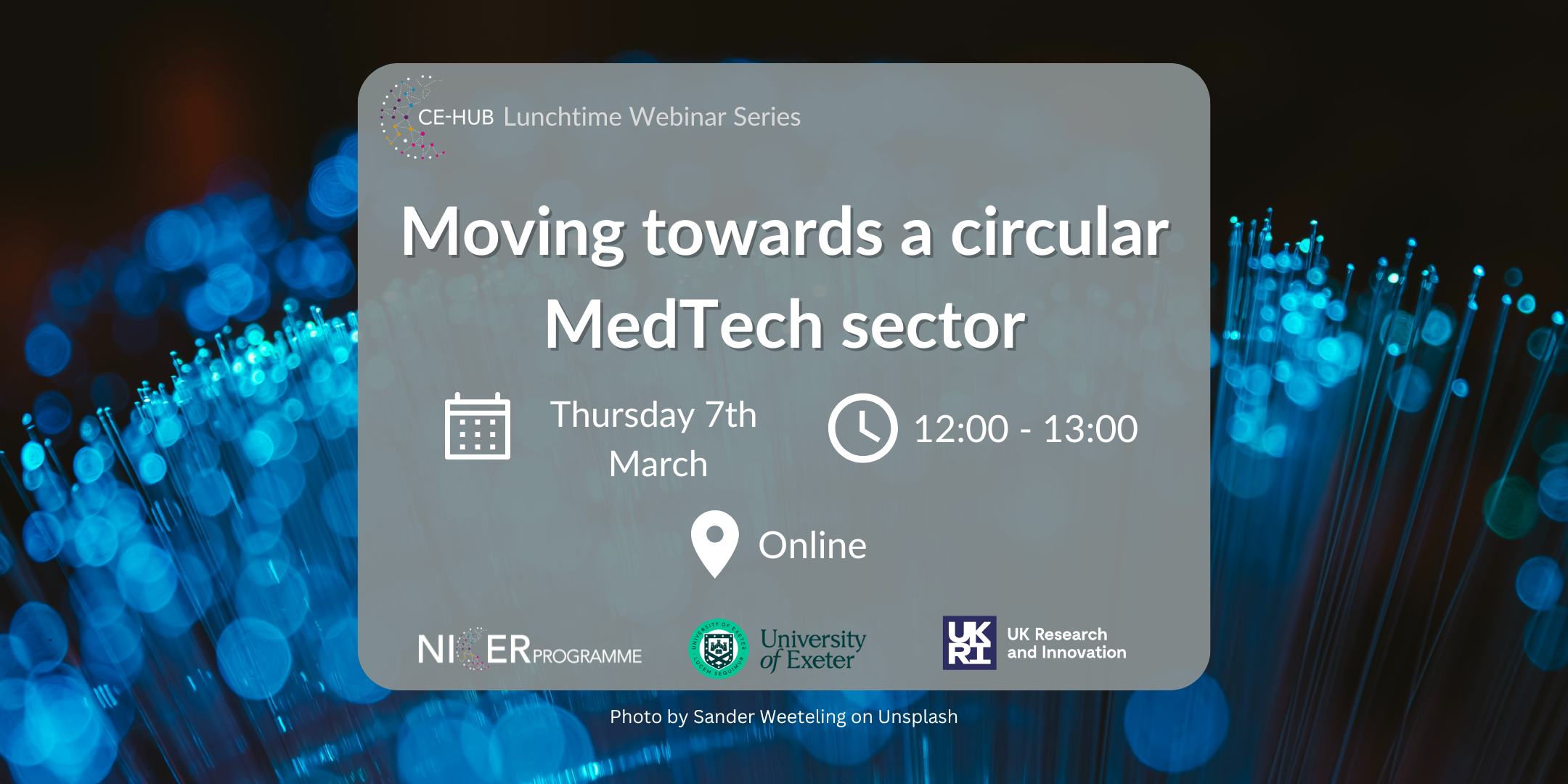 Moving towards a circular MedTech sector - CE Hub Lunchtime Webinar - CE Hub